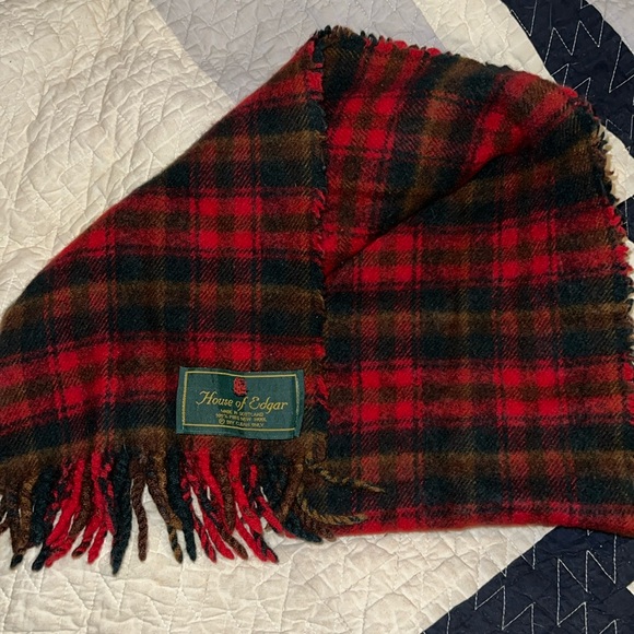 house of edgar | Accessories | House Of Edgar Wool Tartan Plaid Scarf ...